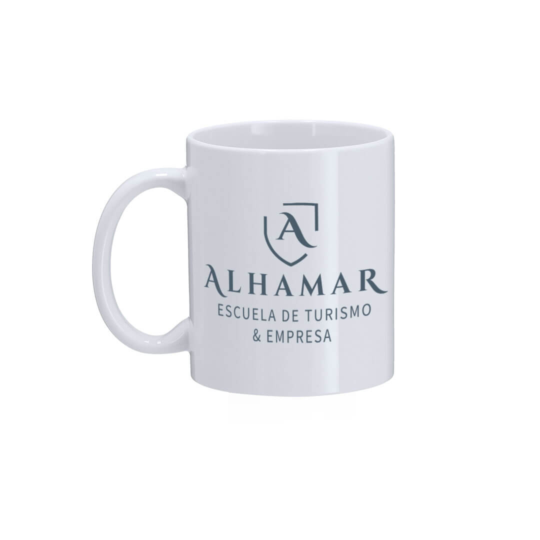 Taza Cerámica Blanca Escuela Alhamar - Alhamar | Escuela de Turismo y ...